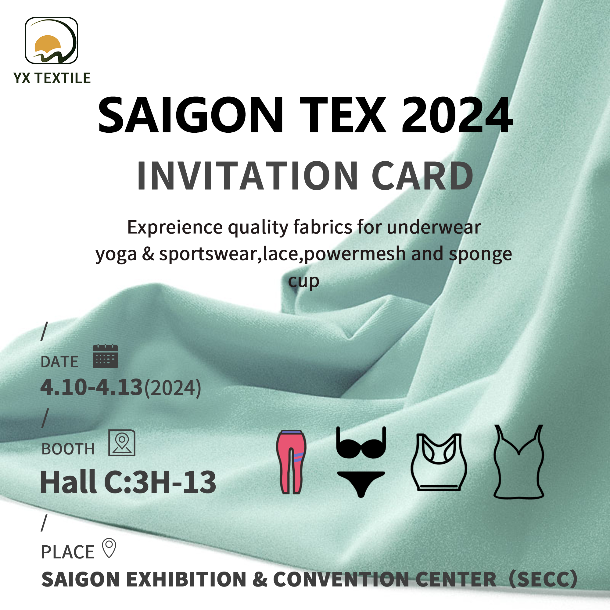 YX TEXTILE in SAIGON TEX 2024 Vietnam